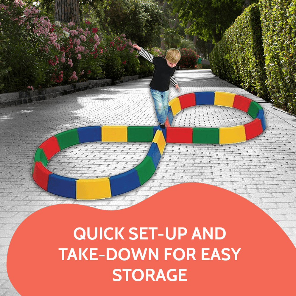 Figure Eight Modular Rainbow Balance Beams — Kids Car Sales