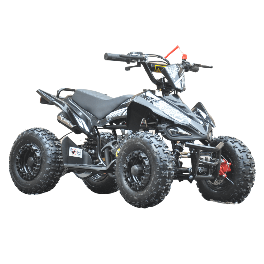 Motoworks 49cc Petrol Powered 2-Stroke Sports Kids Quad Bike - Black ...
