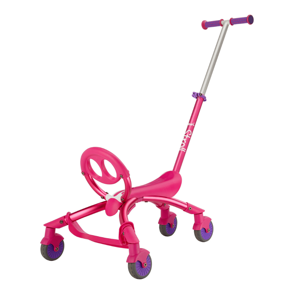 YBike Pewi Stroll Push Kids Ride On/Walker - Pink — Kids Car Sales