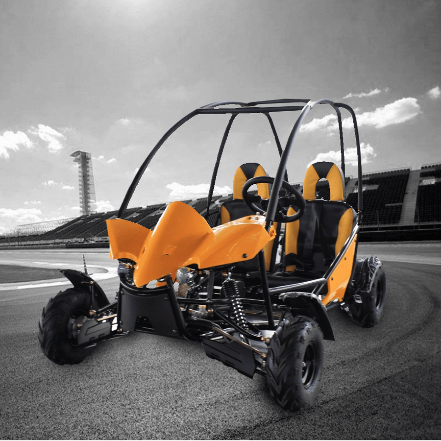 GMX GKT110 110cc 2-Seats 4-Stroke Dune Buggy - Yellow – Kids Car Sales