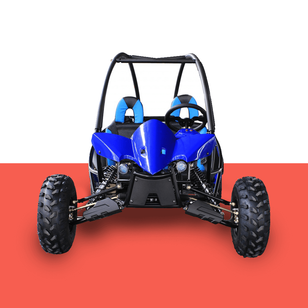 GMX GKT150 150cc 2-Seats 4-Stroke Dune Buggy - Blue — Kids Car Sales