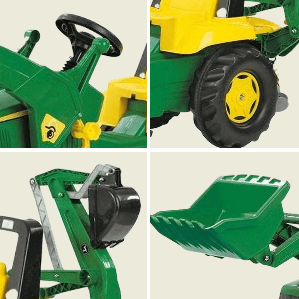 John Deere Rolly Junior Premium Kids Tractor with Loader & Excavator ...