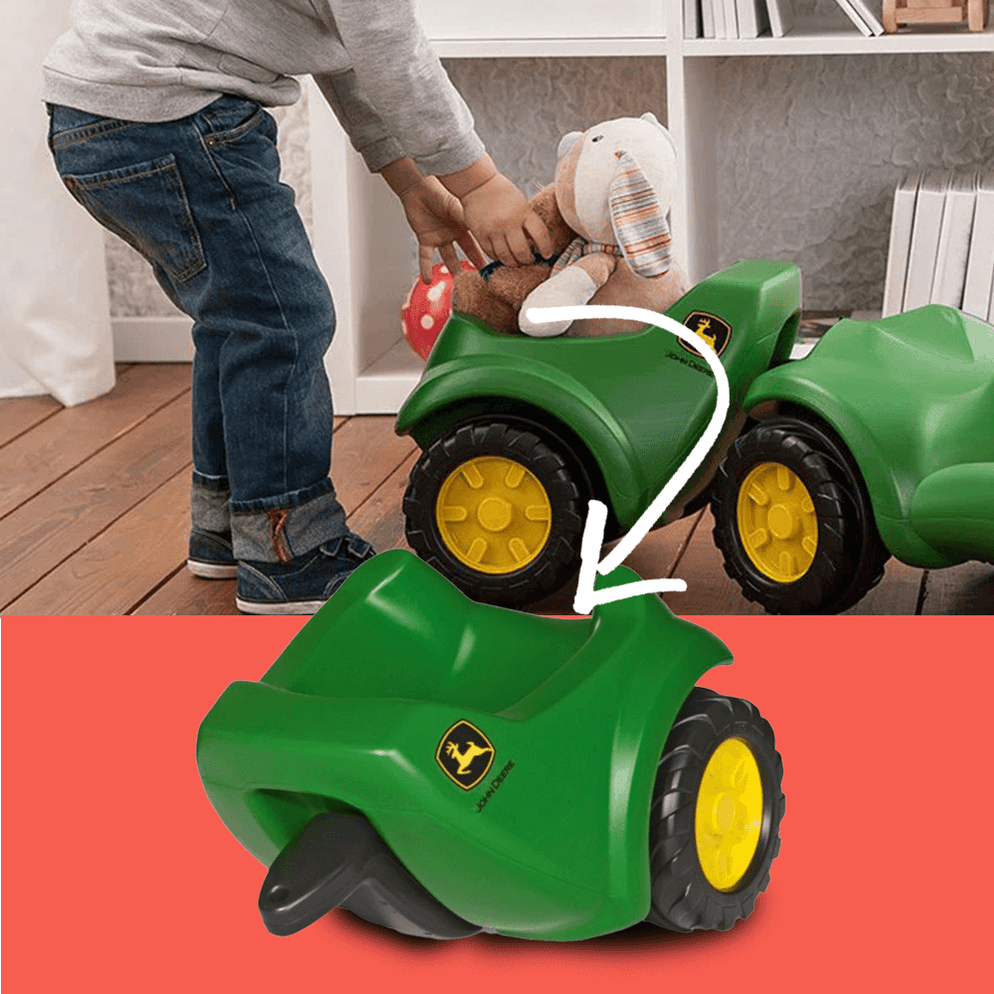 John Deere Rolly Minitrac Kids Ride-On Trailer — Kids Car Sales