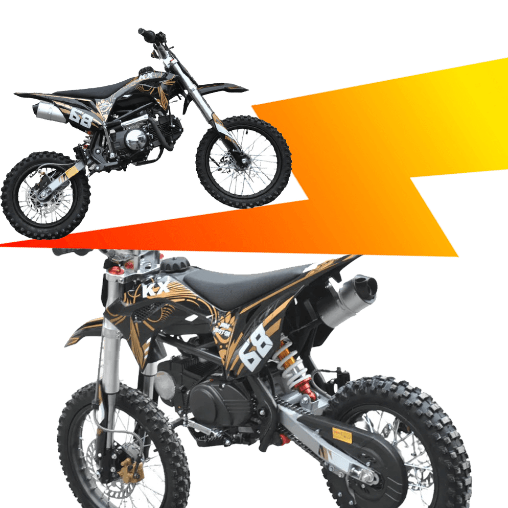 Motoworks 125cc Petrol Powered 4-Stroke 4-Speed Manual Kids Dirt Bike ...