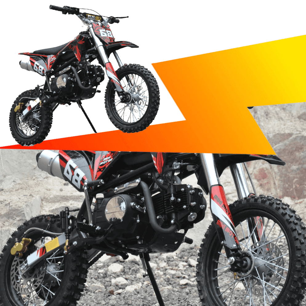 Motoworks 125cc Petrol Powered 4-Stroke 4-Speed Manual Kids Dirt Bike ...