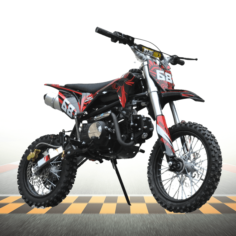 Motoworks 125cc Petrol Powered 4-Stroke 4-Speed Manual Kids Dirt Bike ...