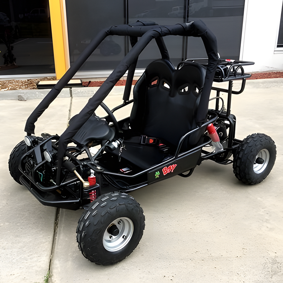 MJM 90cc 2-Seater Offroad Kids ATV Dune Buggy - Black – Kids Car Sales