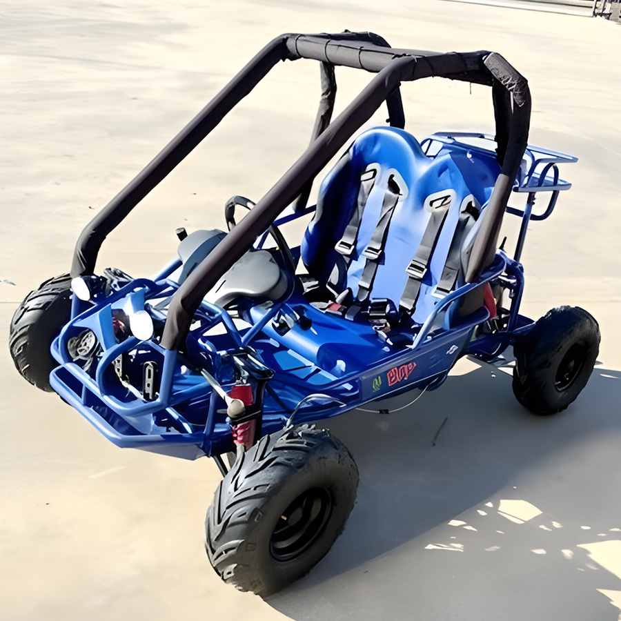 MJM 90cc 2-Seater Offroad Kids ATV Dune Buggy - Blue – Kids Car Sales