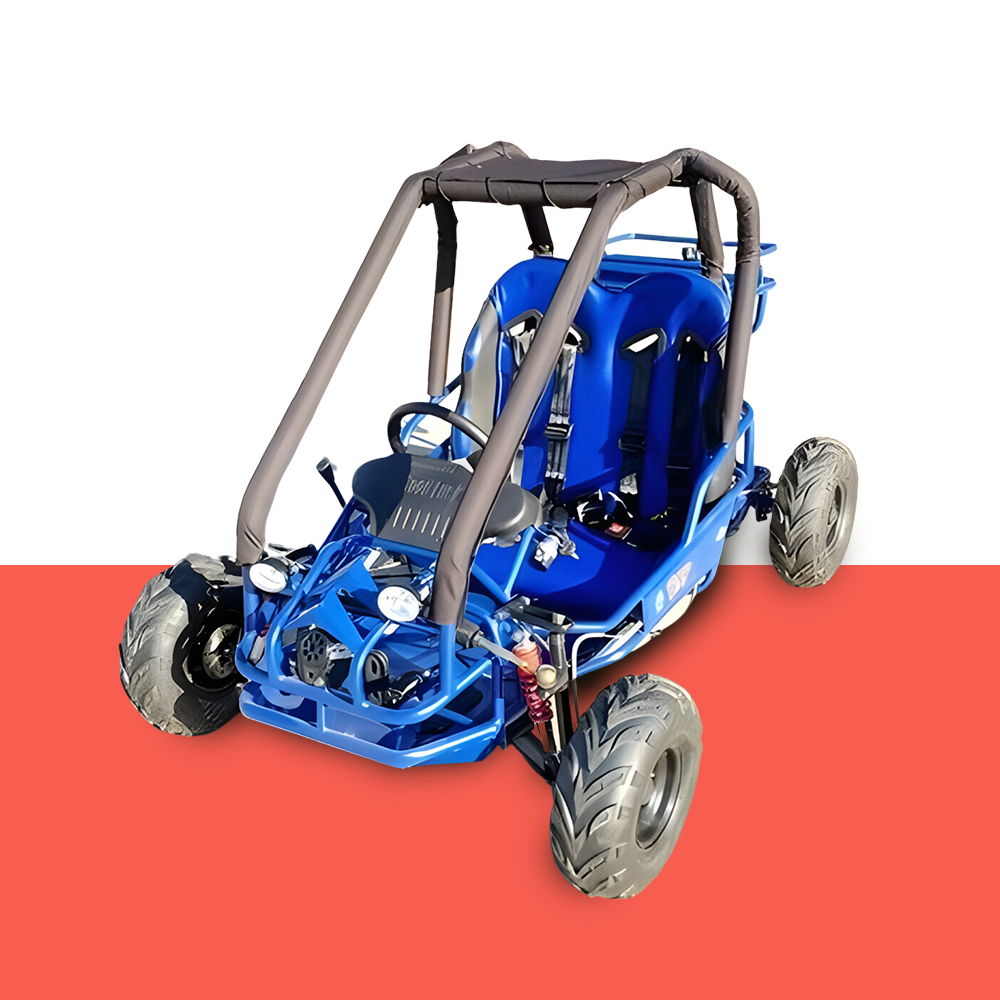 MJM 90cc 2-Seater Offroad Kids ATV Dune Buggy - Blue – Kids Car Sales