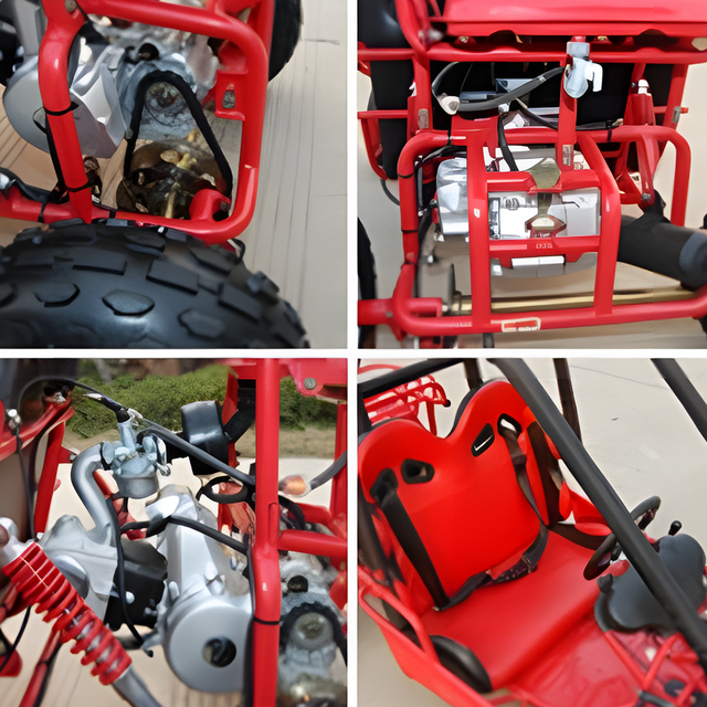 MJM 90cc 2-Seater Offroad Kids ATV Dune Buggy - Red – Kids Car Sales