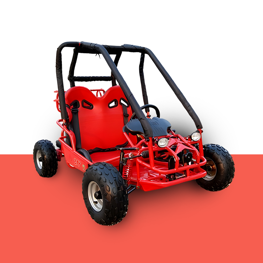 MJM 90cc 2-Seater Offroad Kids ATV Dune Buggy - Red – Kids Car Sales