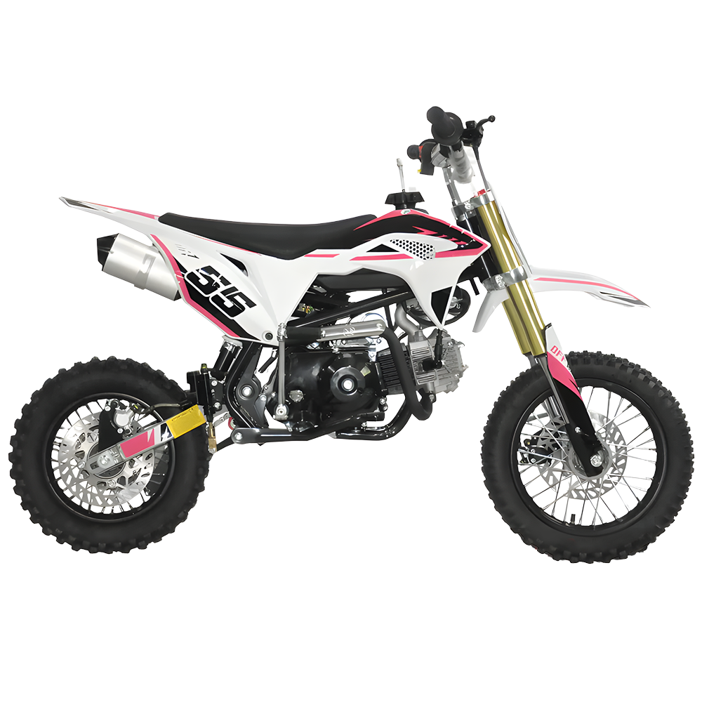Motoworks 90cc Petrol Powered 4-Stroke Kids Dirt Bike - Pink – Kids Car ...