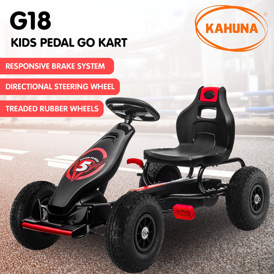 Kahuna G18 Kids Ride On Pedal Powered Go Kart Racing Style - Red – Kids ...