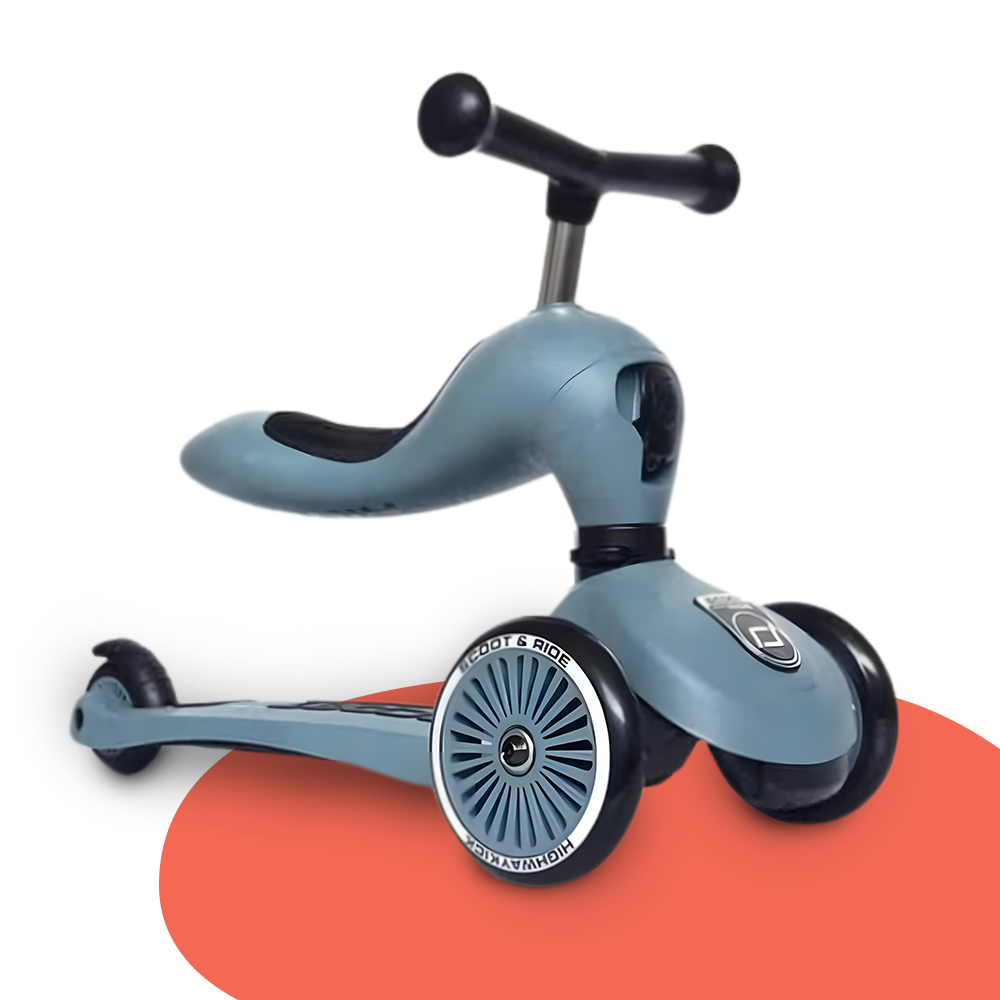 Scoot & Ride Highwaykick 1 Convertible Scooter & Balance Bike - Steel ...