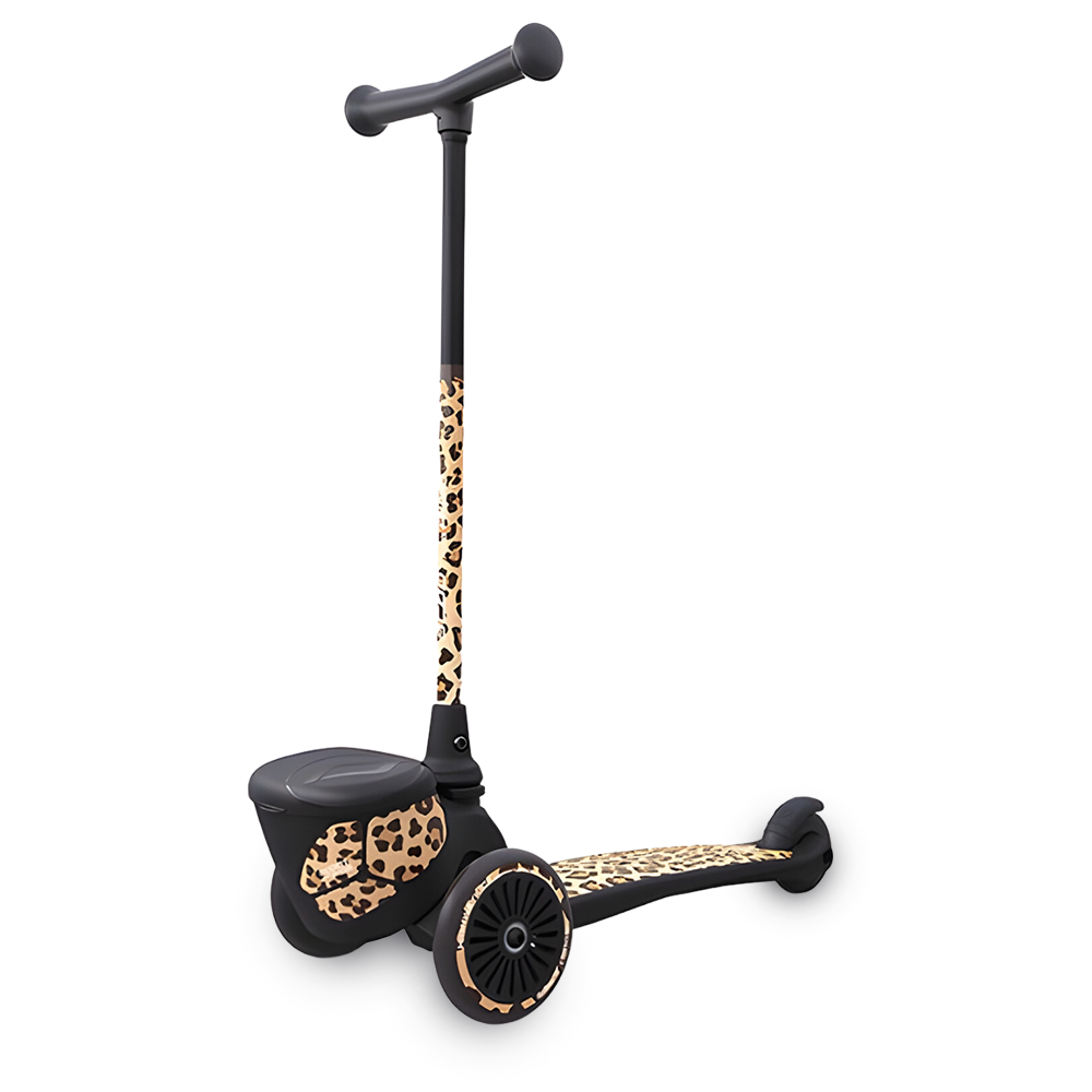 Scoot & Ride Highwaykick 2 Kids 3-Wheel Scooter with Storage - Leopard ...