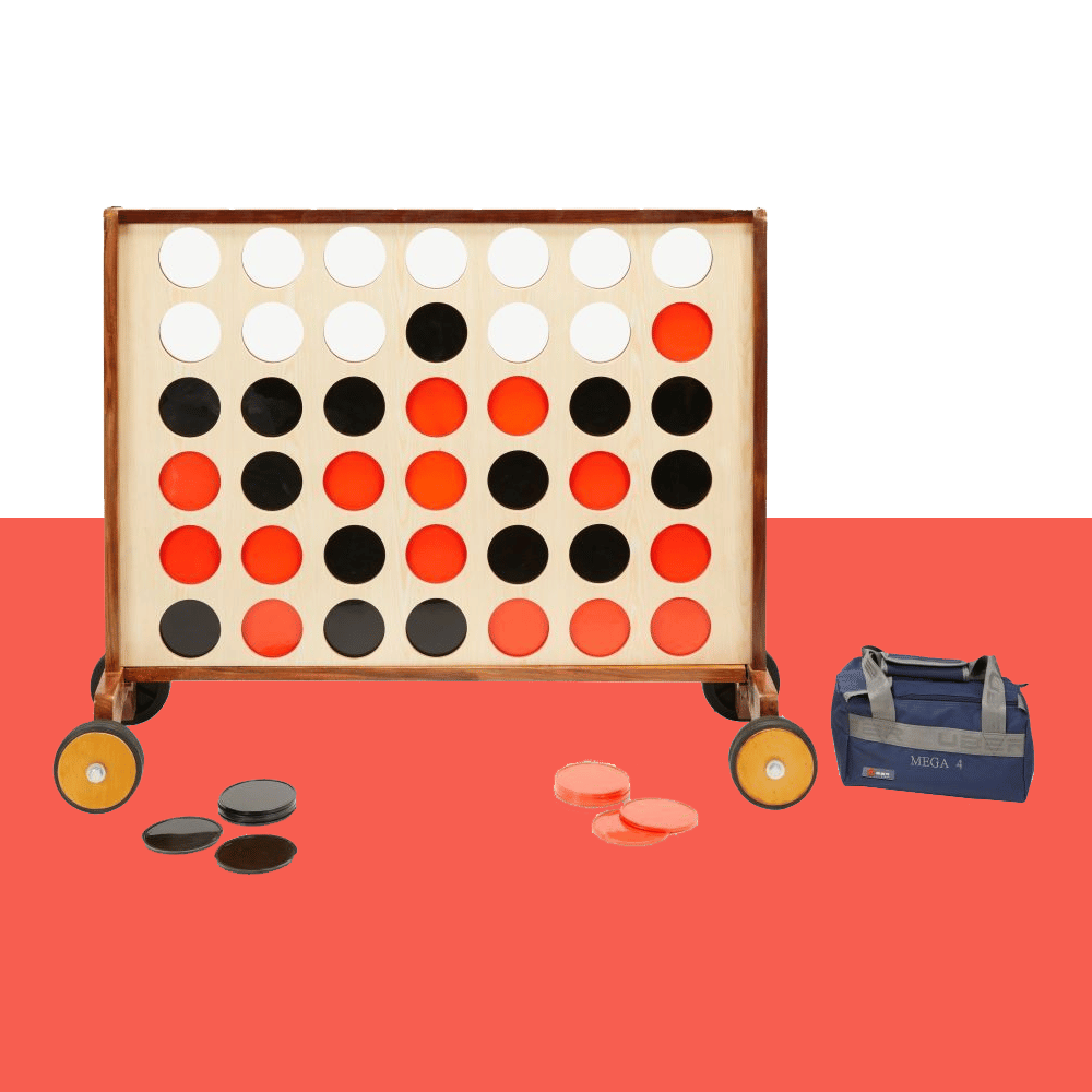 Wooden Mega 4 Supersized Giant Connect 4 Style Game 120cm x 100cm ...
