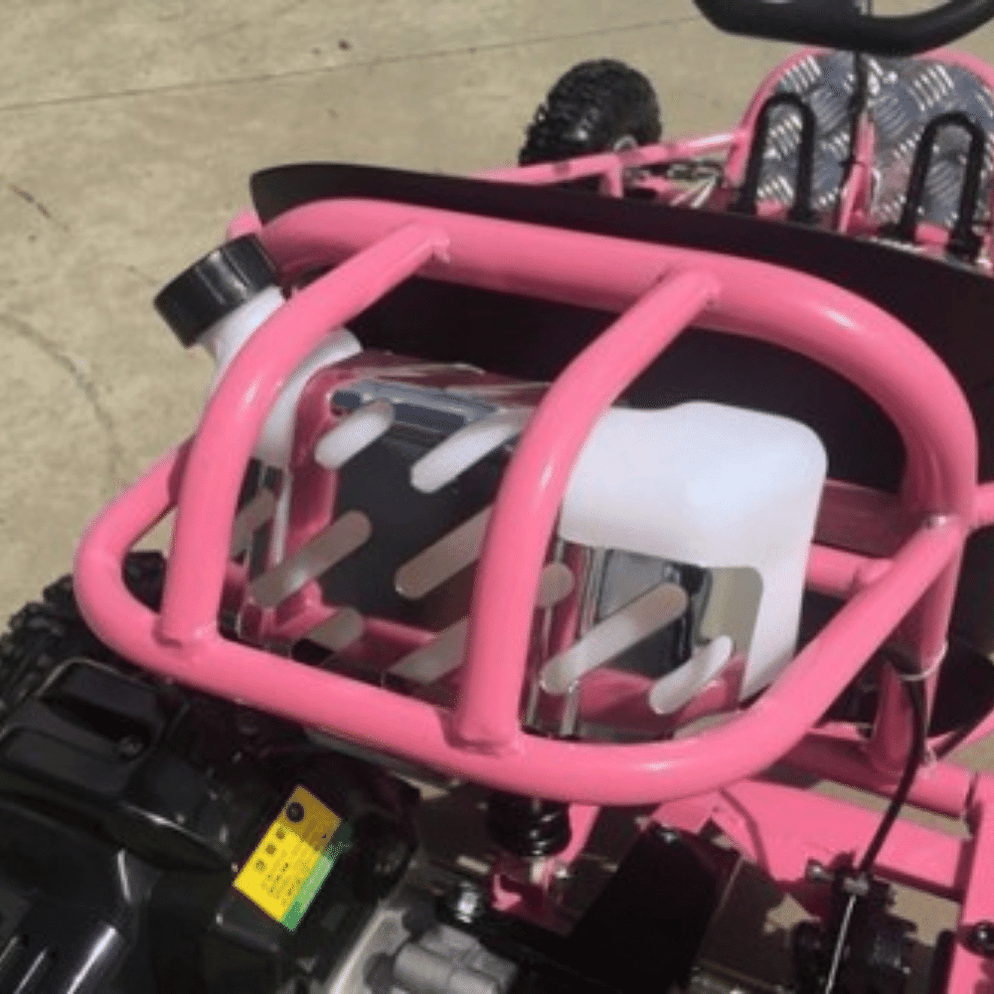 MJM 49cc Automatic 2-Stroke Kids Mini Go Kart - Pink — Kids Car Sales
