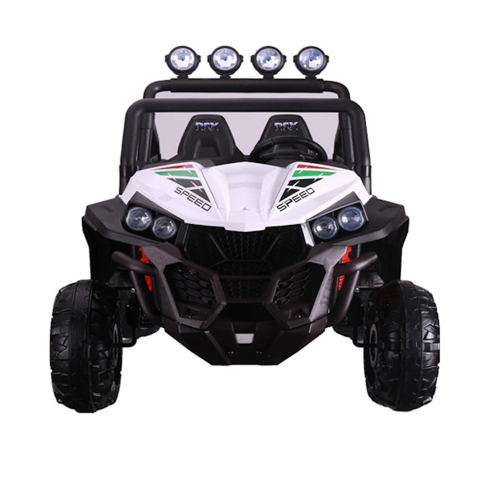 Big 2-Seat Trail-Cat 24v Kids Ride-On Buggy w/ Remote - White — Kids ...