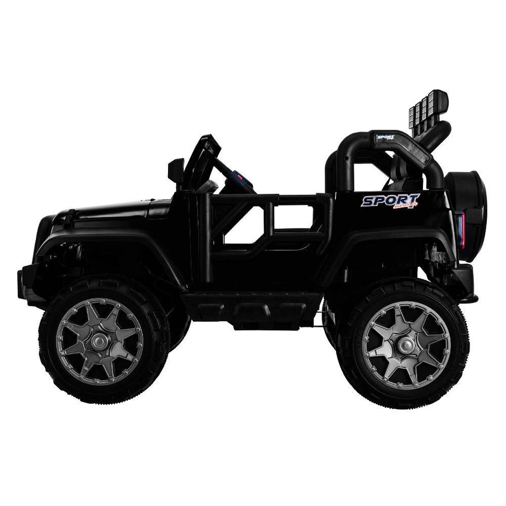 Big 2-Seat Beach-Cruiser 12v Kids Ride-On SUV w/ Remote - Black — Kids ...
