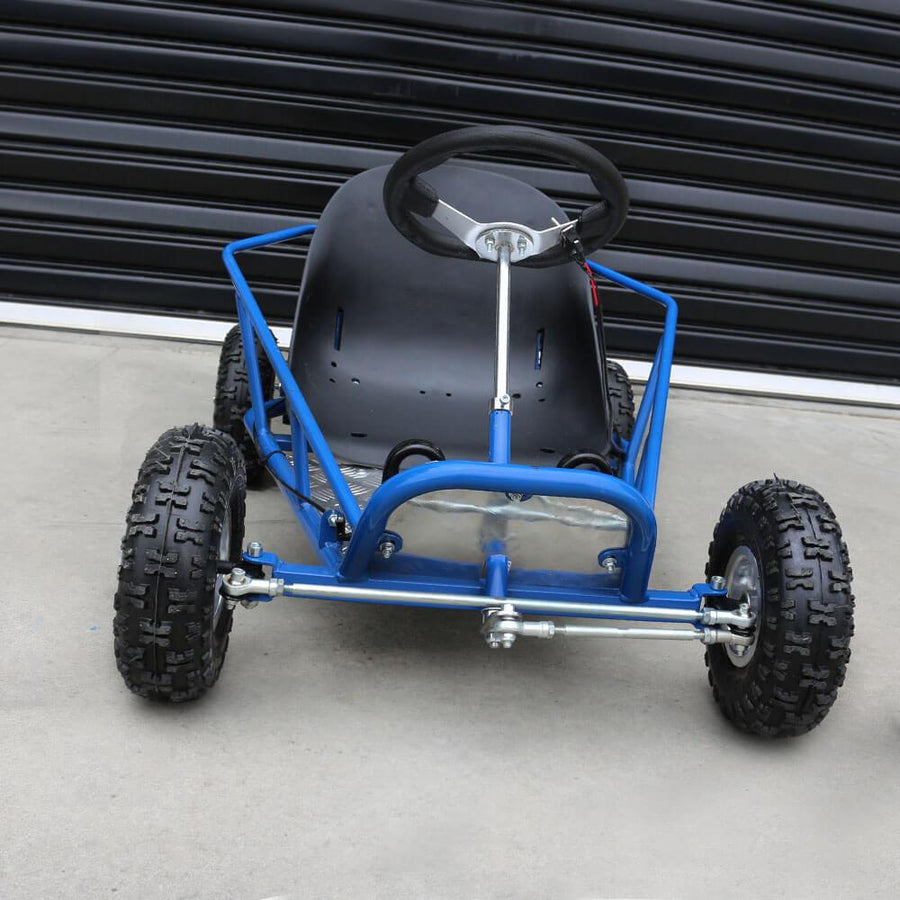 MJM 49cc Automatic 2-Stroke Kids Mini Go Kart - Blue – Kids Car Sales