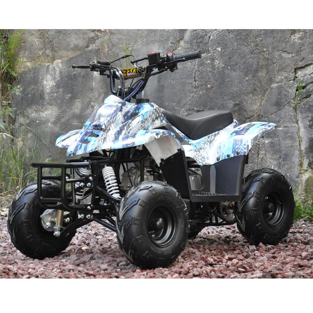 Motoworks 110cc Petrol Powered 4-Stroke Sports Kids Quad Bike - Blue ...