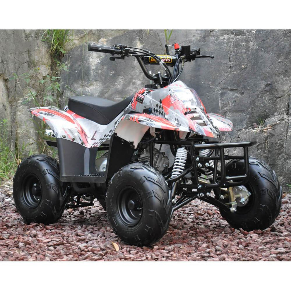Motoworks 110cc Petrol Powered 4-Stroke Sports Kids Quad Bike - Red ...