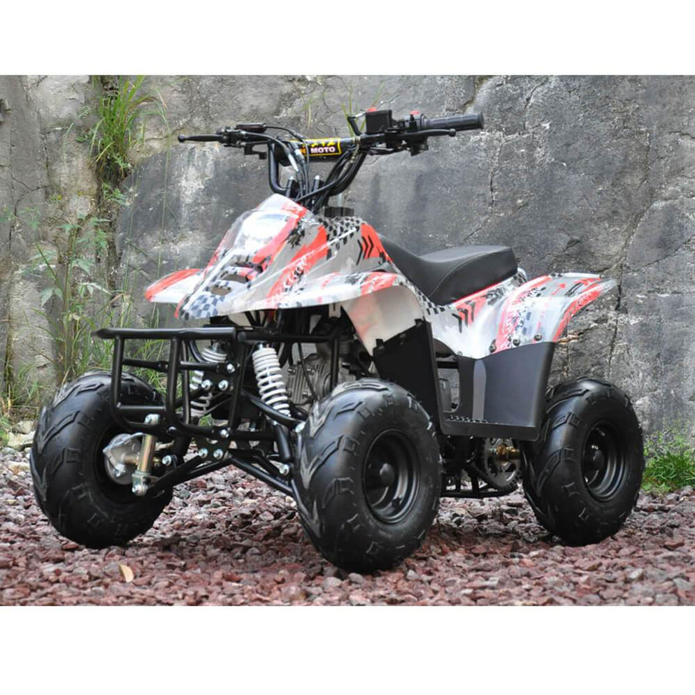 Motoworks 110cc Petrol Powered 4-Stroke Sports Kids Quad Bike - Red ...