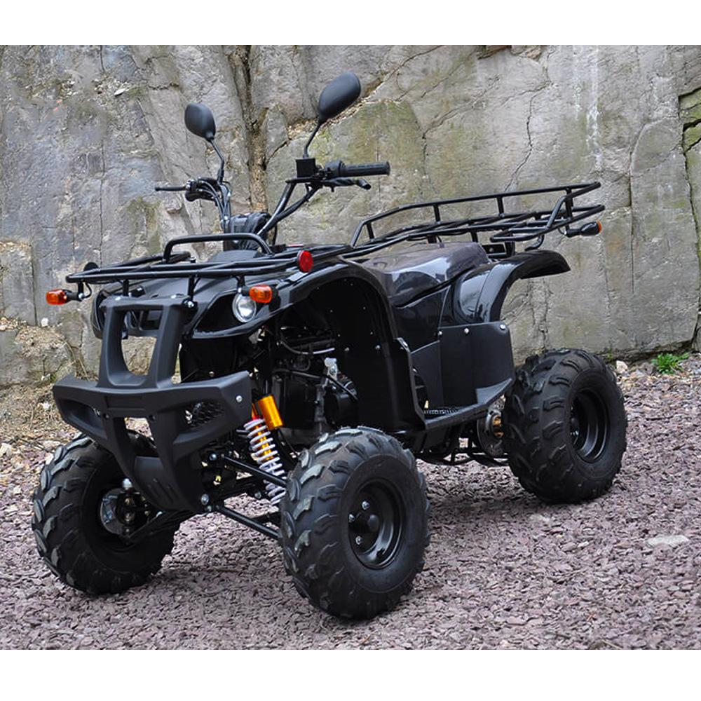 Motoworks 150cc Petrol Powered 4-Stroke Farm GY6 Quad Bike - Black ...