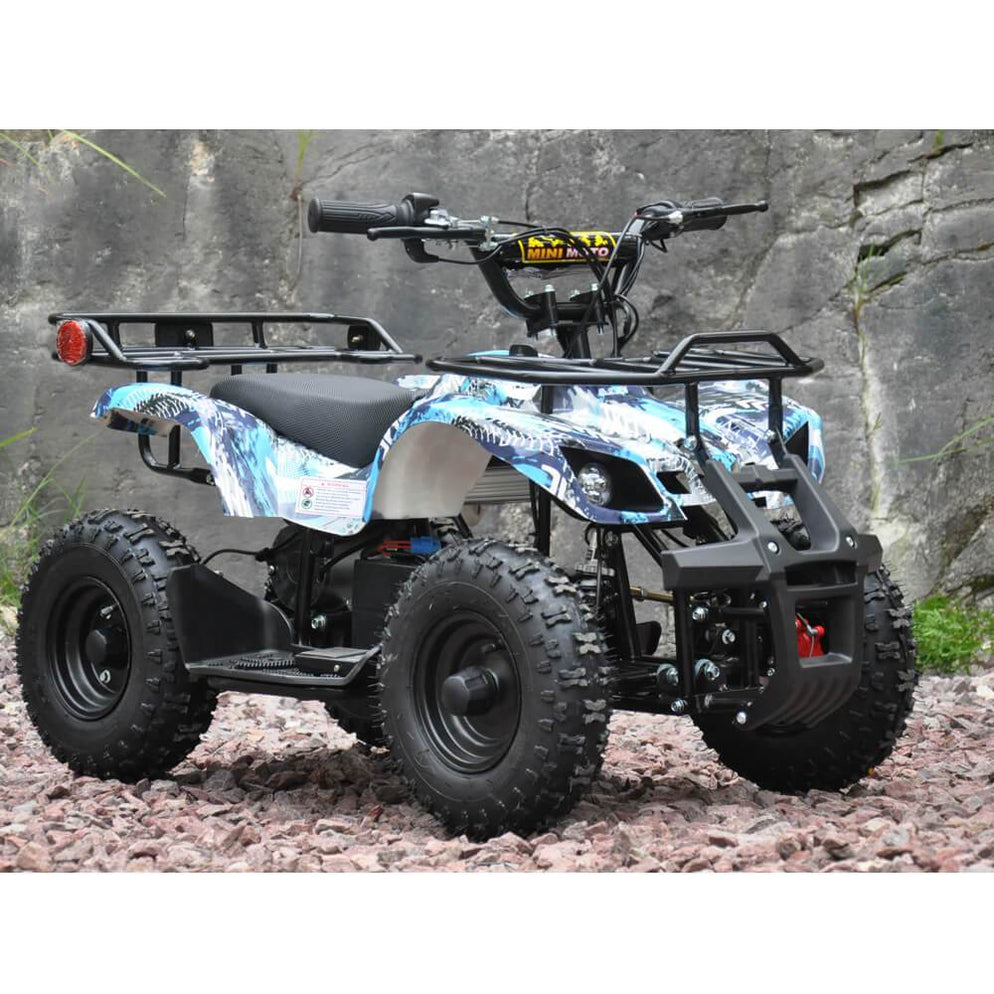 Motoworks 500w 36v Electric Farm Brushless Kids Quad Bike - Blue — Kids ...