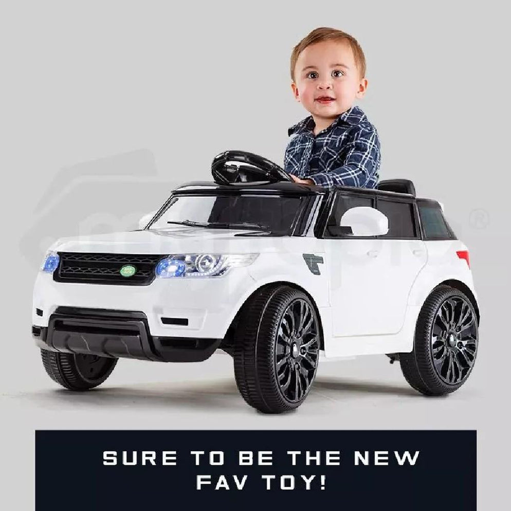 Kids Electric 12v Sports Ride-On Kids Car - White — Kids Car Sales