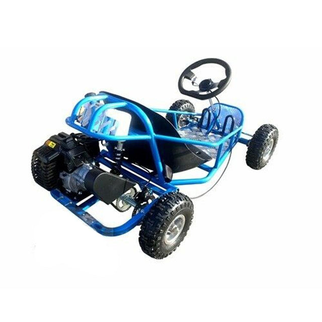 MJM 49cc Automatic 2-Stroke Kids Mini Go Kart - Blue – Kids Car Sales